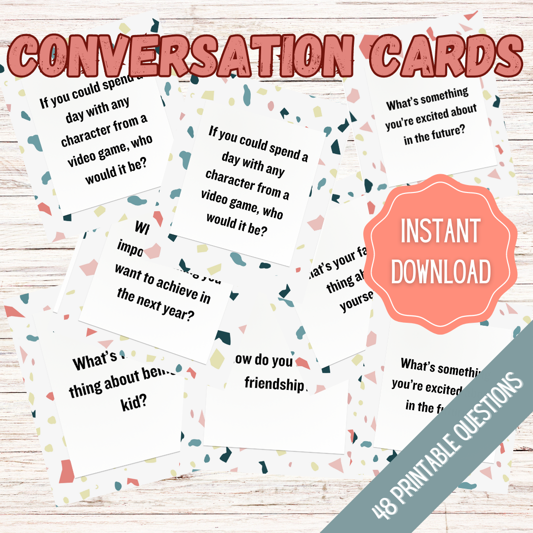 Conversation Starter Cards – Creative Crayons Workshop