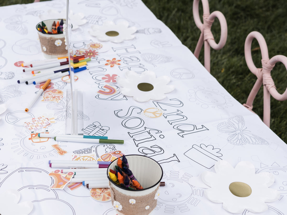 The Party Tip You've Been Missing All Along: A Coloring Tablecloth ...