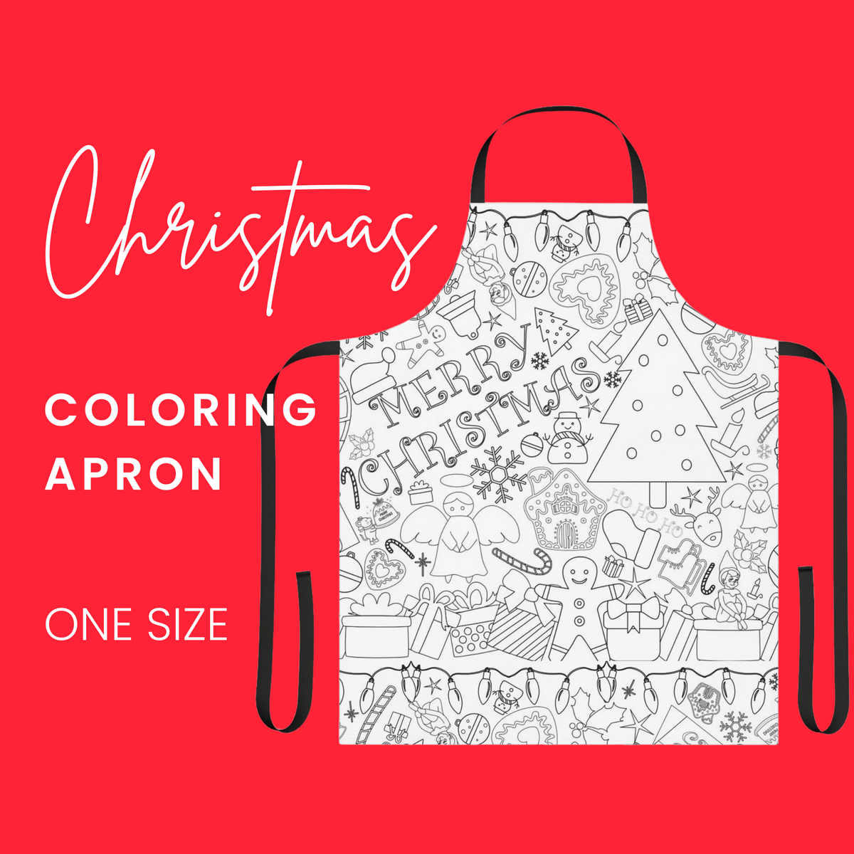 Christmas Coloring Apron – Creative Crayons Workshop