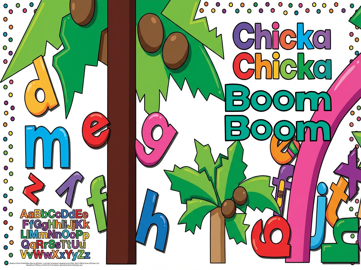 Chicka Chicka Boom Boom™ Coloring Placemats – Creative Crayons Workshop