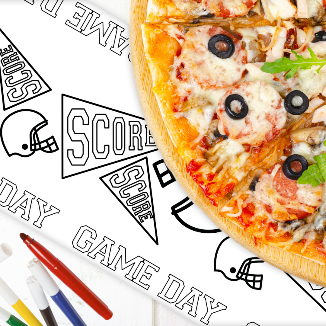 Football Coloring Table Runner – Creative Crayons Workshop