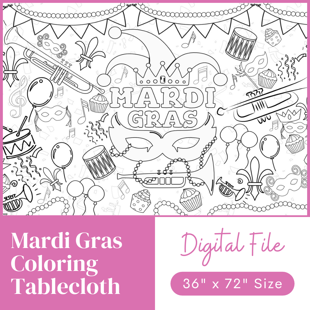 Mardi Gras Coloring Pages Free Printable