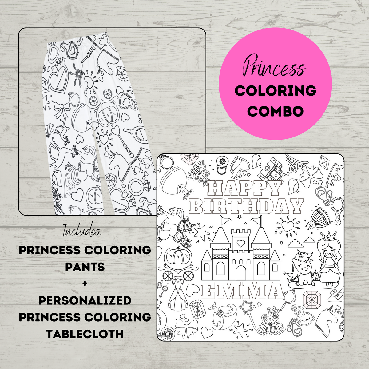 Princess Coloring Combo – Creative Crayons Workshop