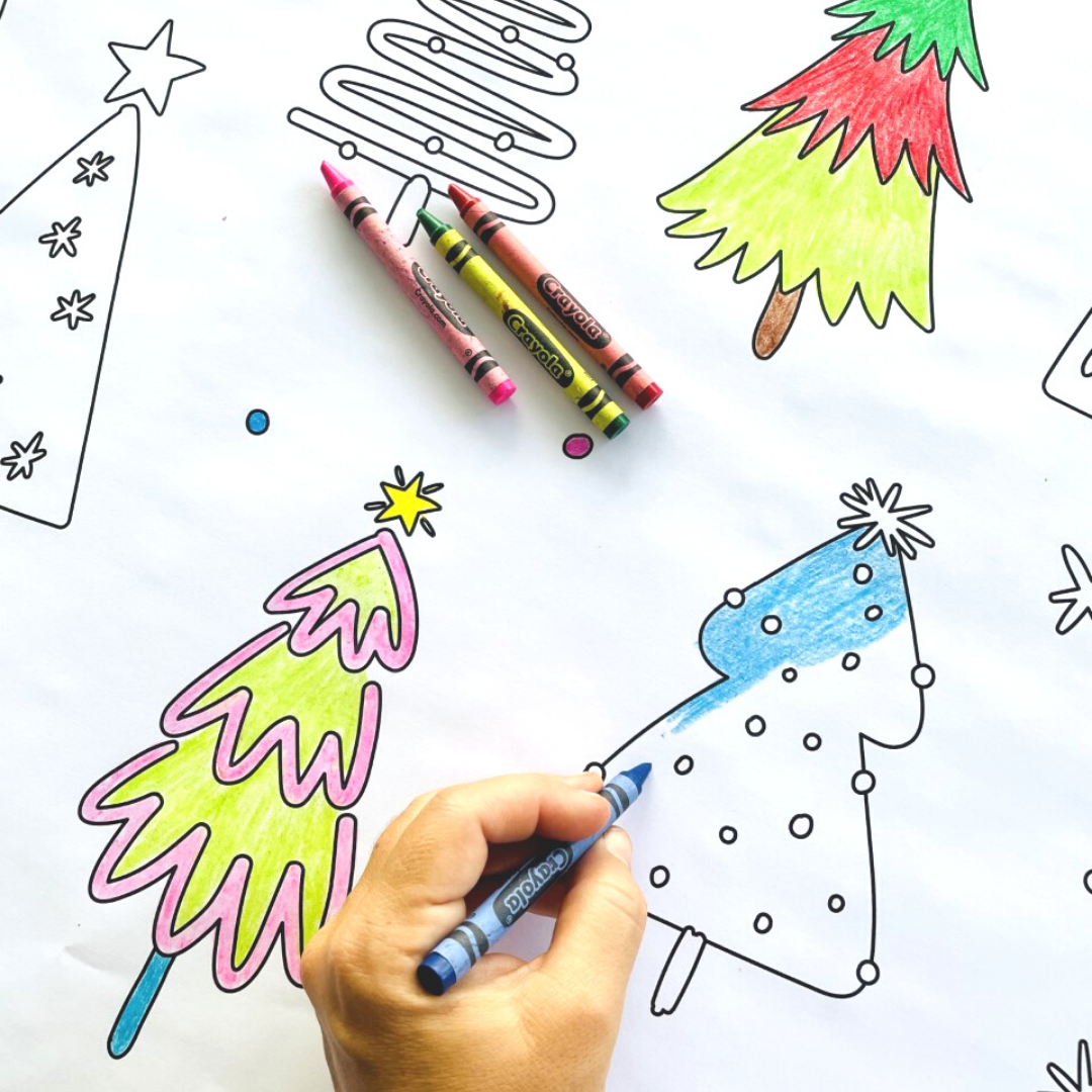 Christmas Coloring Wrapping Paper – Creative Crayons Workshop
