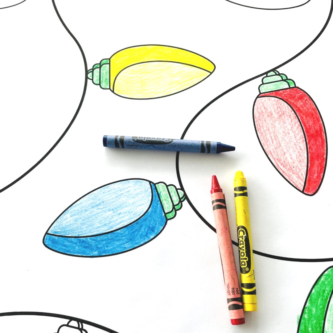 Christmas Coloring Wrapping Paper – Creative Crayons Workshop