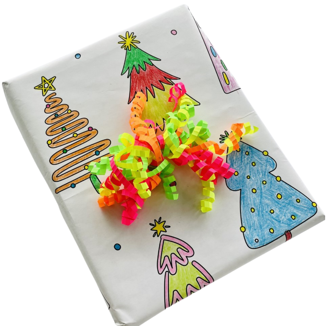Christmas Coloring Wrapping Paper – Creative Crayons Workshop